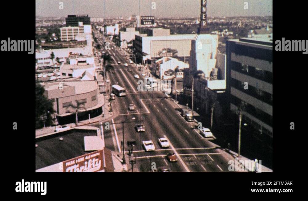 1960s – Cars driving down city streets and highway Stock Video Footage ...