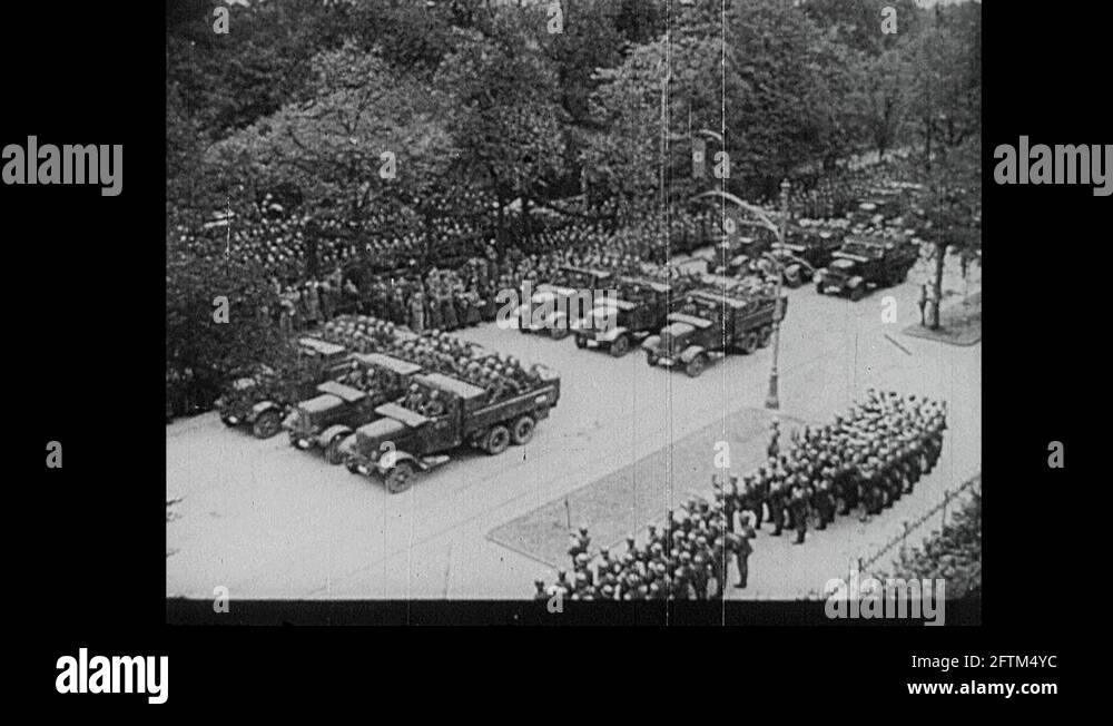 EUROPE - CIRCA 1942-1944 World War II Hitler Watches Nazi Soldiers ...