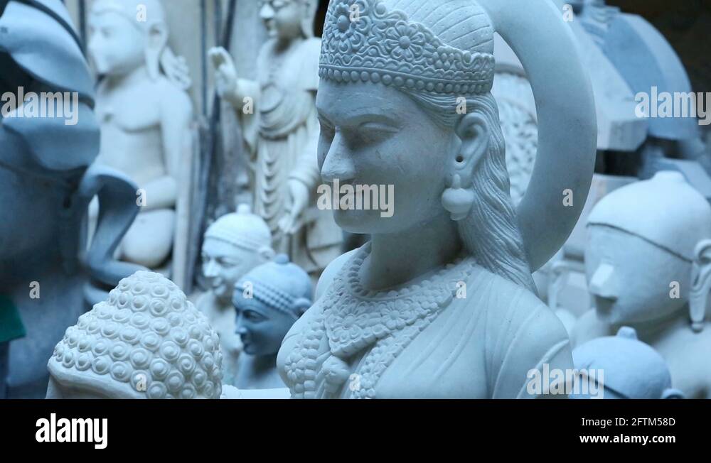 Statues of Hindu Gods and Goddess. Crafts and Arts of India. Murti ...