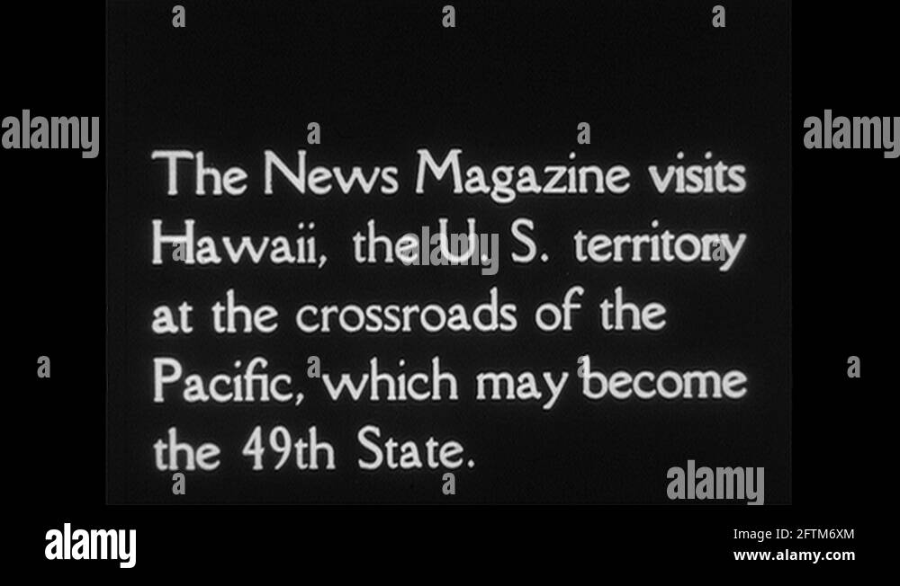 1952 : Scenes of from News Magazine before it became a state Stock ...
