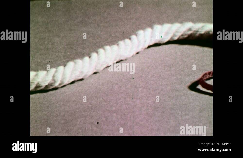 1950s : Length and Form in Art (Rope, String Stock Video Footage - Alamy