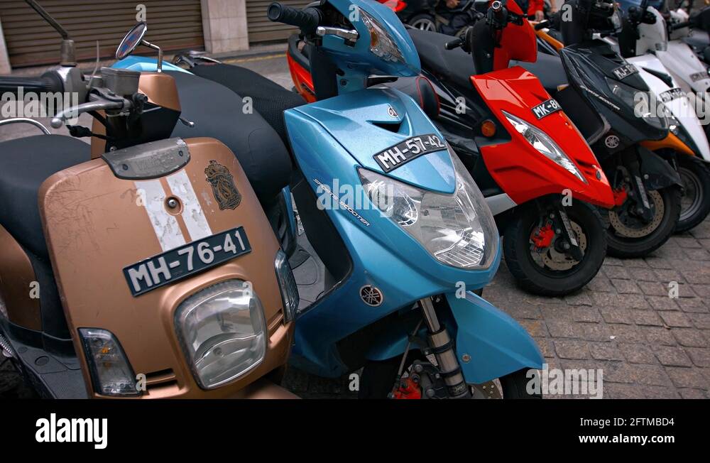 Parked motor scooters Stock Videos & Footage - HD and 4K Video Clips ...