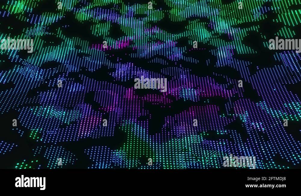Digital dots motion background loop, modern technological style Stock ...