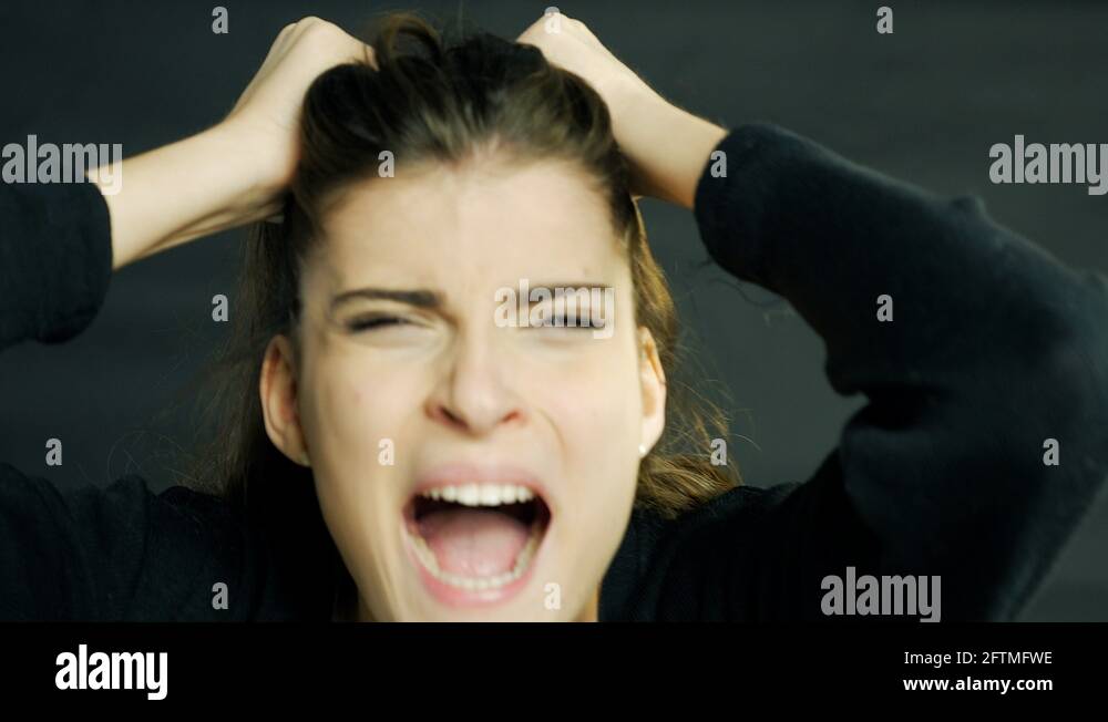 Desperate young woman screaming Stock Videos & Footage - HD and 4K ...