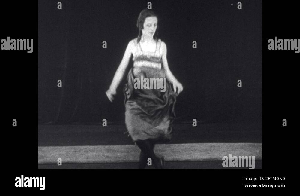 1900s: Woman dancing on stage/ Men dancing on stage Stock Video Footage ...