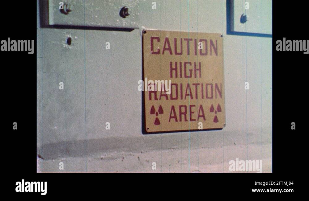 1960s : Engineer Testing Inside a Ship's Radiation Room Stock Video ...