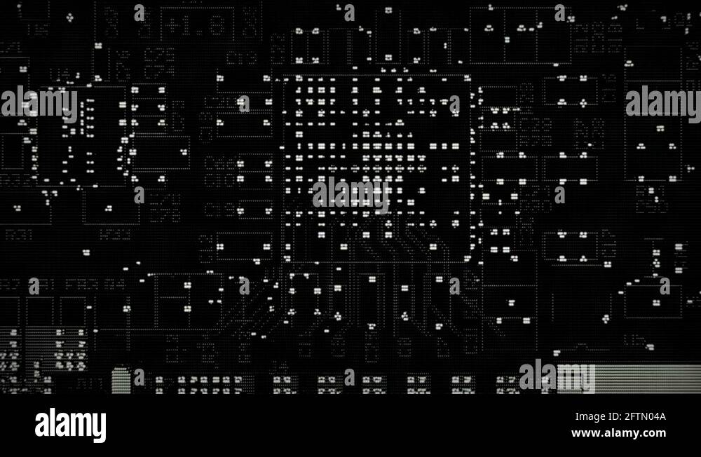 Electronic Circuit board - led particle form Stock Video Footage - Alamy