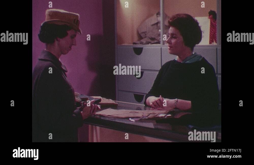 Woman lady standing behind counter Stock Videos & Footage - HD and 4K ...