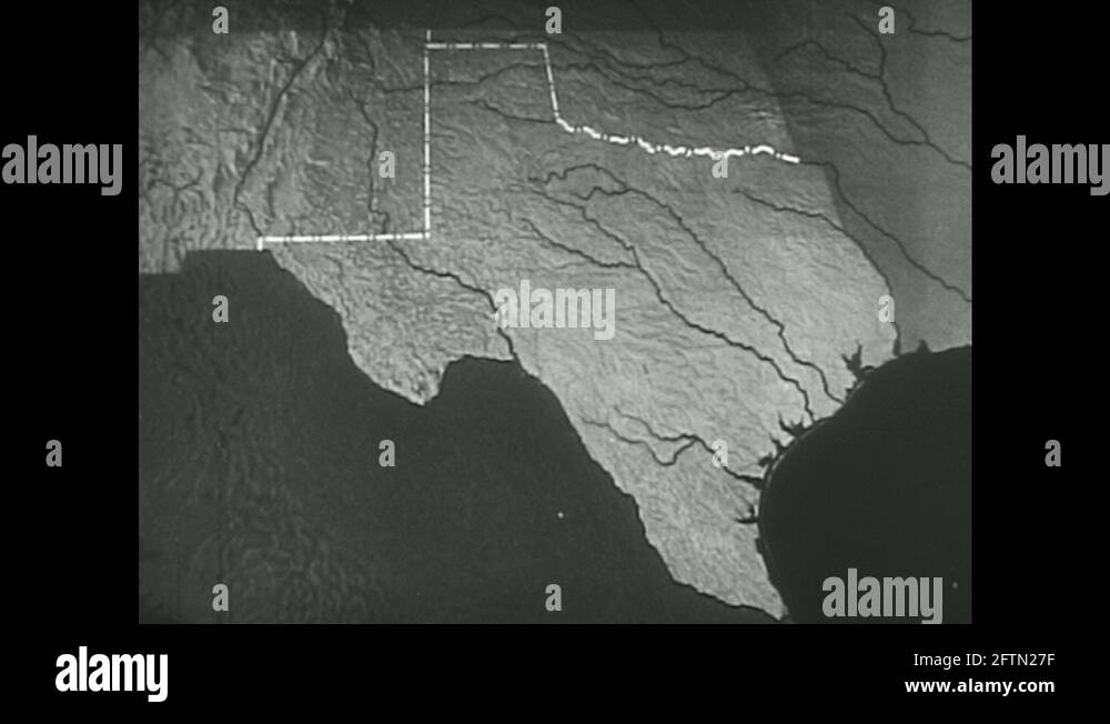 1950s: A map shows the densest locations of cotton fields throughout ...