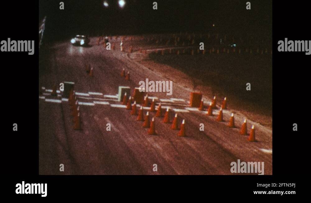 Driving course safety cones Stock Videos & Footage - HD and 4K Video ...