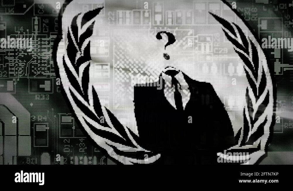 Electronic Hacker Anoynmous flag - pc motherboard cyber security Stock ...