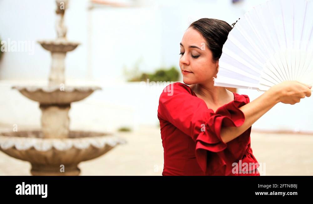 Female flamenco dancer fan Stock Videos & Footage - HD and 4K Video ...
