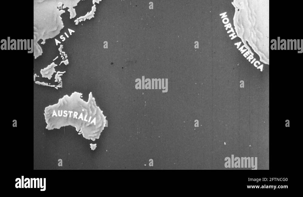 ASIA 1950s: Map of Pacific Islands Stock Video Footage - Alamy