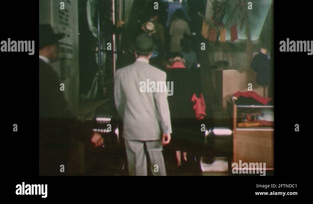 1950s: Elevator Inside a Department Store Stock Video Footage - Alamy