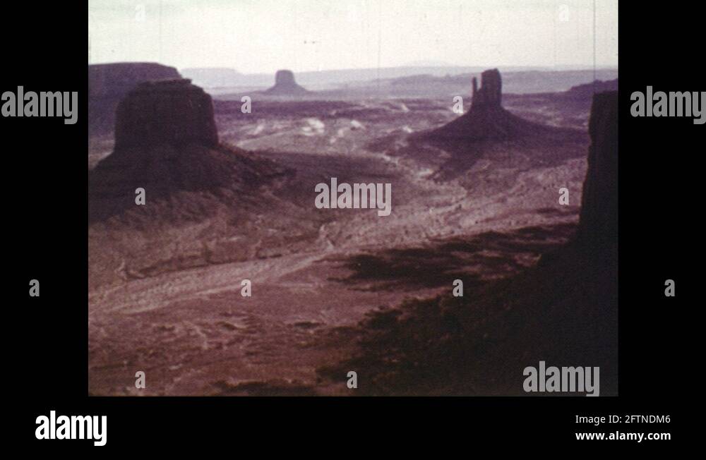 1970s: Aerial view of desert landscape Stock Video Footage - Alamy