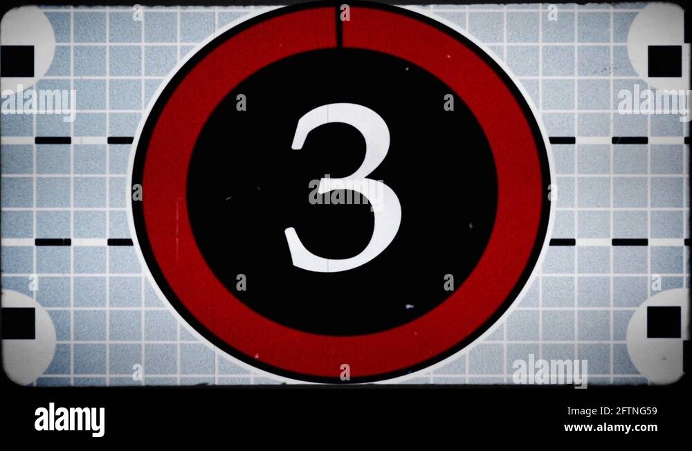 Retro Tv test Card 70's- Filmleader, art concept Stock Video Footage ...