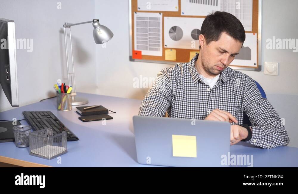 Man behind computer head on keyboard Stock Videos & Footage - HD and 4K ...