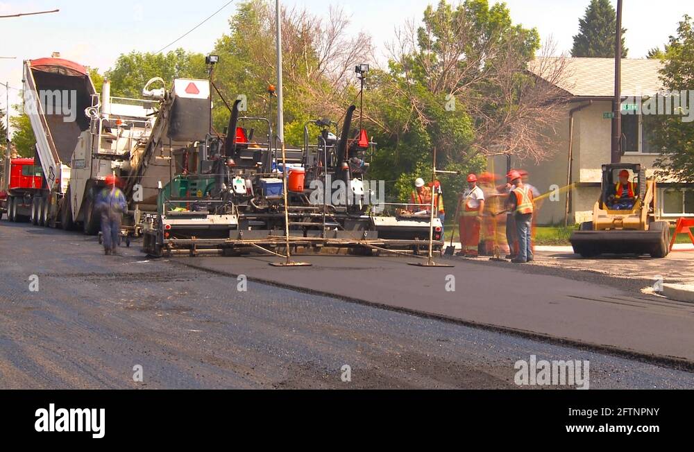 Paving road construction Stock Videos & Footage - HD and 4K Video Clips ...