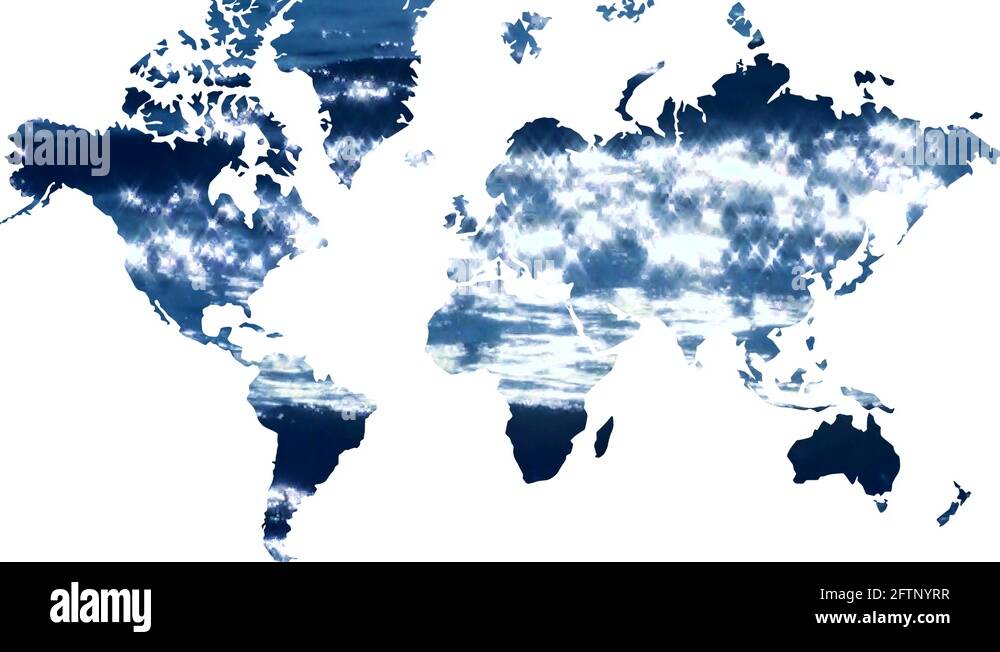 World map ocean V2 - HD Stock Video Footage - Alamy