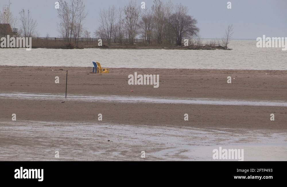 Rising water levels on lakes oceans and seas cause beach flooding and ...