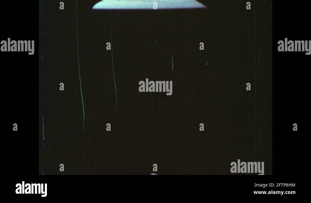 1960s: View of Earth through rocket window during journey towards space ...