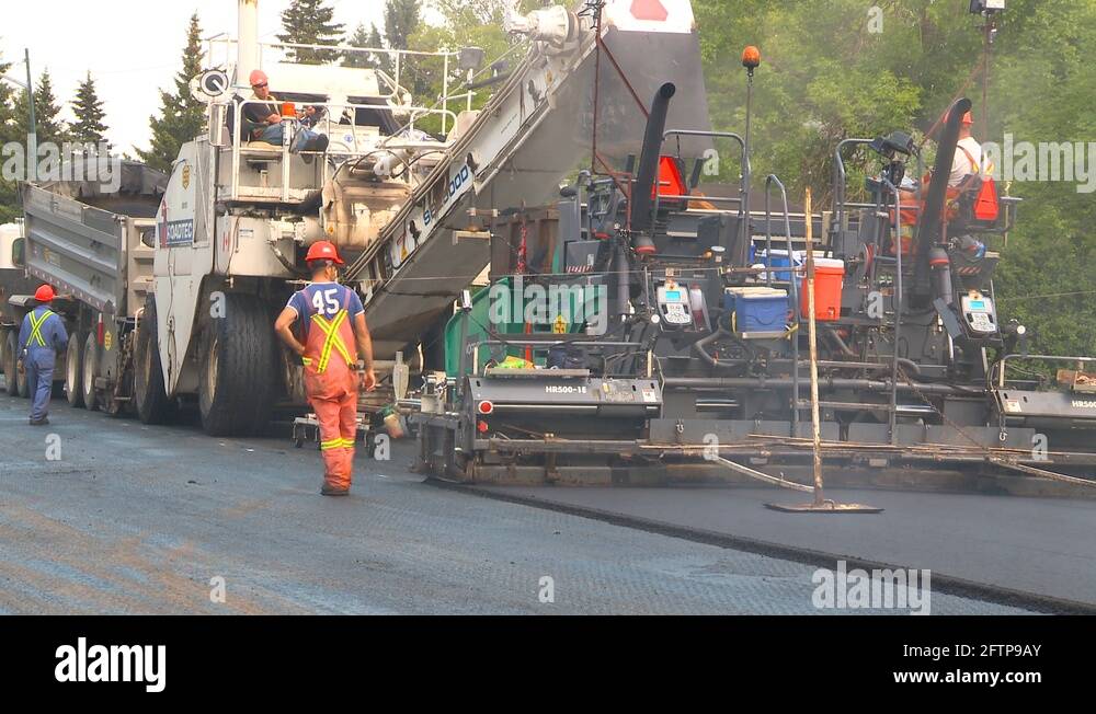 construction, road paving, inner-city residential, #5 med tight ...