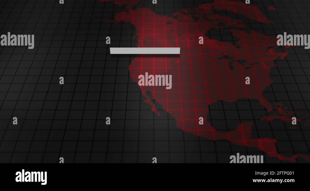 Futuristic digital ominous map of the united states of america Stock ...