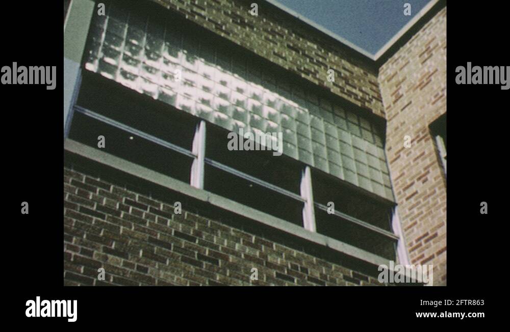 UNITED STATES: 1950s: glass blocks as architectural features in ...