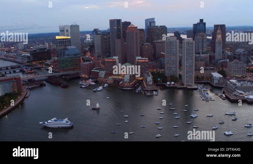 An aerial view of downtown boston Stock Videos & Footage - HD and 4K ...