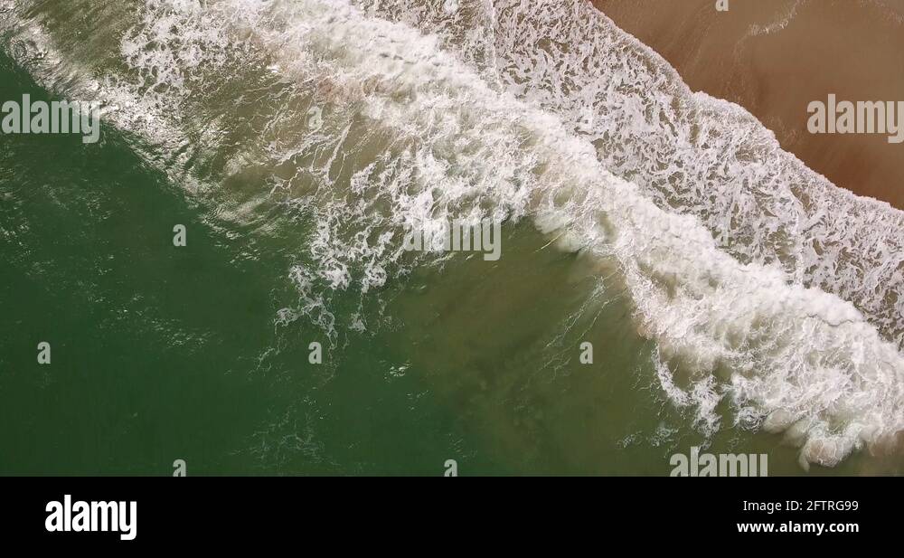 Angled Top Down View of Ocean Surf Stock Video Footage - Alamy