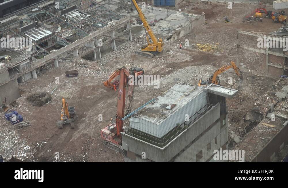 Demolition with crane Stock Videos & Footage - HD and 4K Video Clips ...
