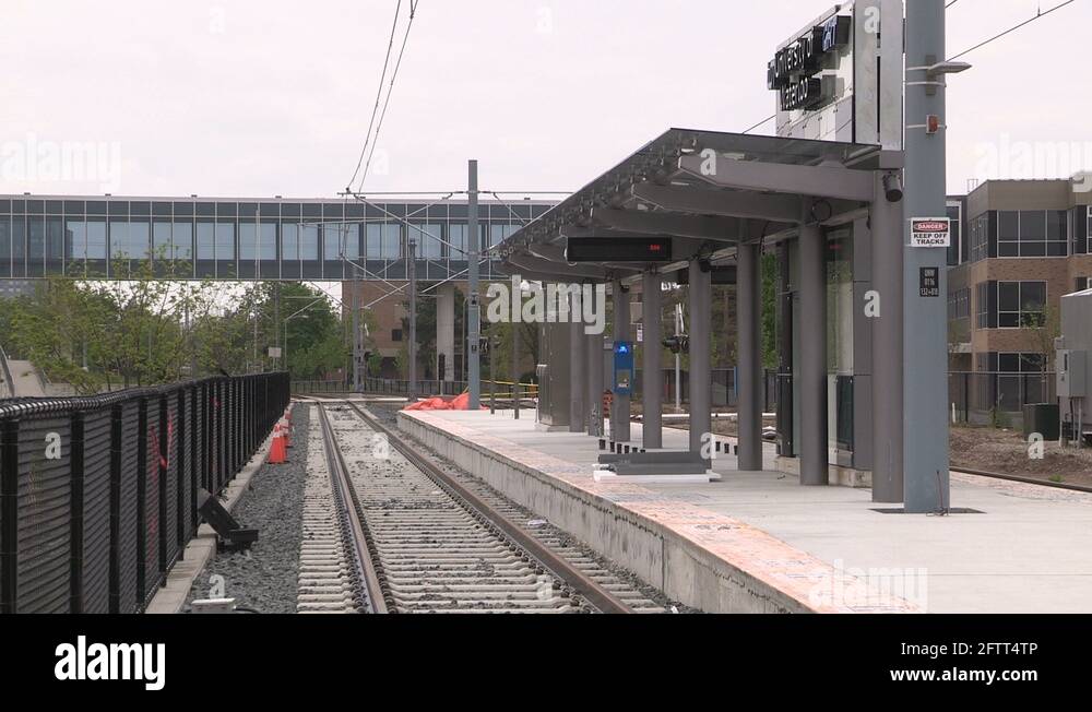 Light rail rapid transit line under construction by university of ...