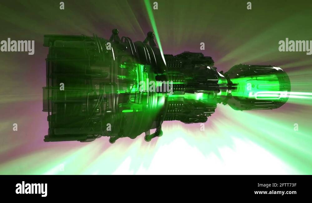 rotate jet engine turbine of plane, aircraft concept, aviation and ...