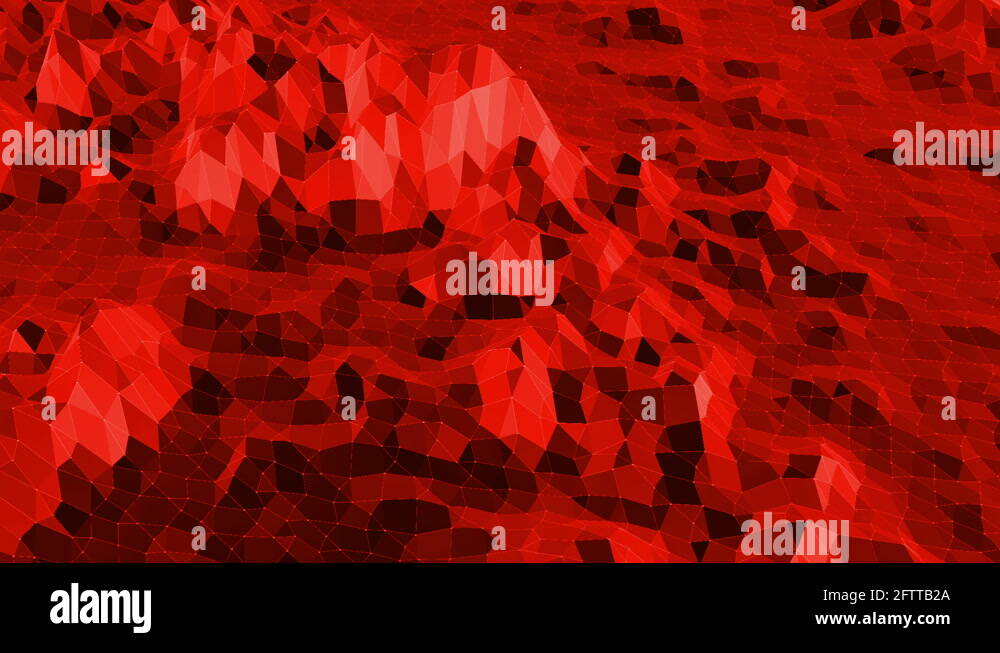 Abstract red low poly surface as beauteous background in stylish low ...