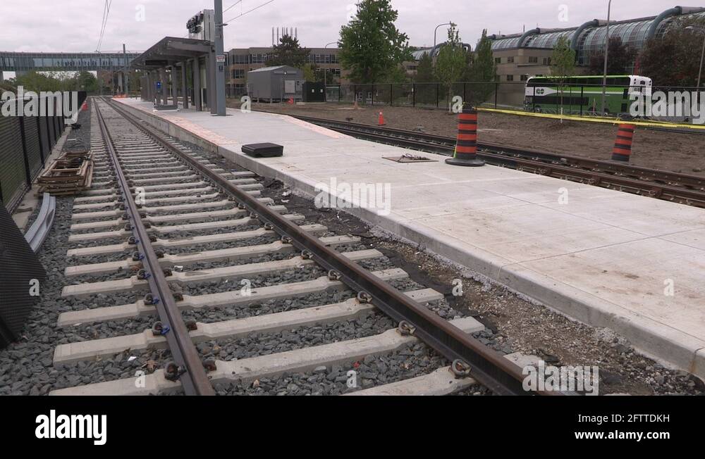 Light rail rapid transit line under construction by university of ...