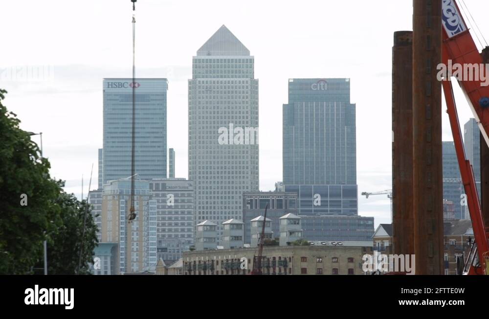 London skyline - skyscrapers in the sun Stock Video Footage - Alamy