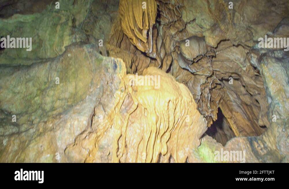 Beautiful stalagmites stalactites in cave Stock Videos & Footage - HD ...