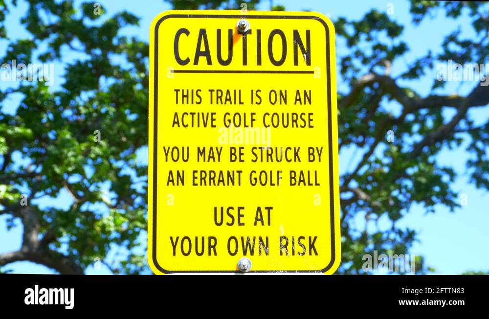Golf warning sign Stock Videos & Footage - HD and 4K Video Clips - Alamy