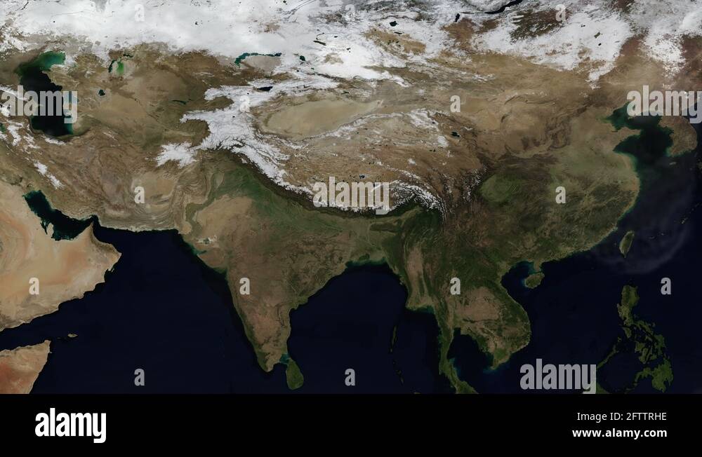 Himalayan mountains on asia map
