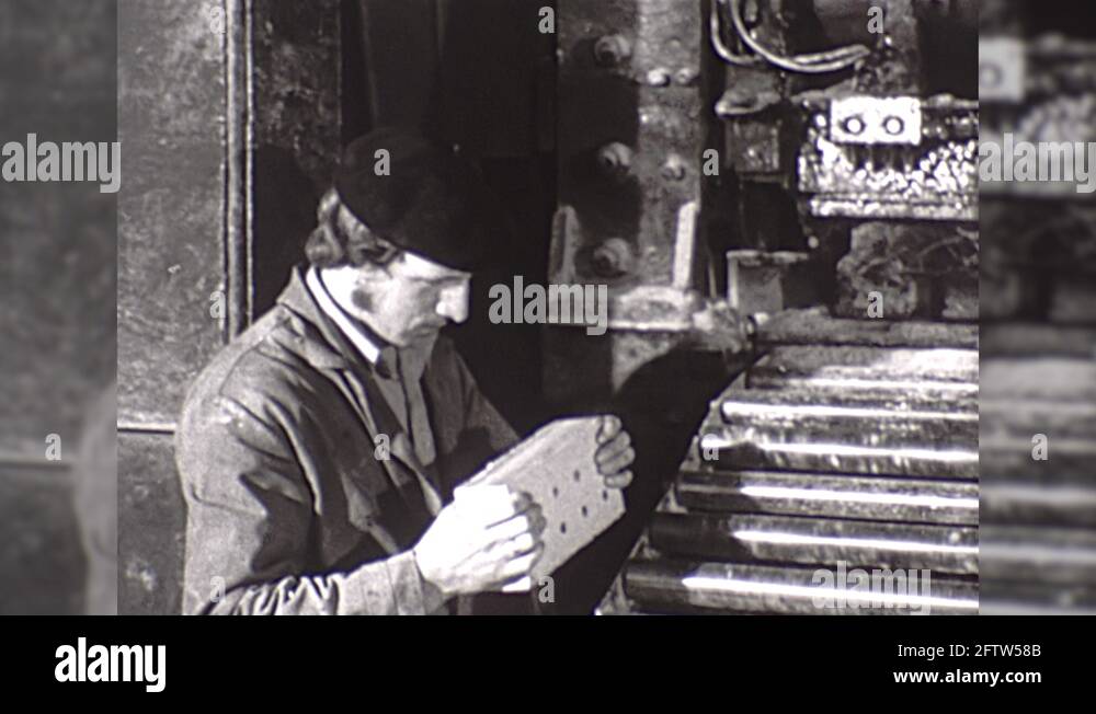 1960s Quality Control Inspection Brick Factory Vintage Old Film ...
