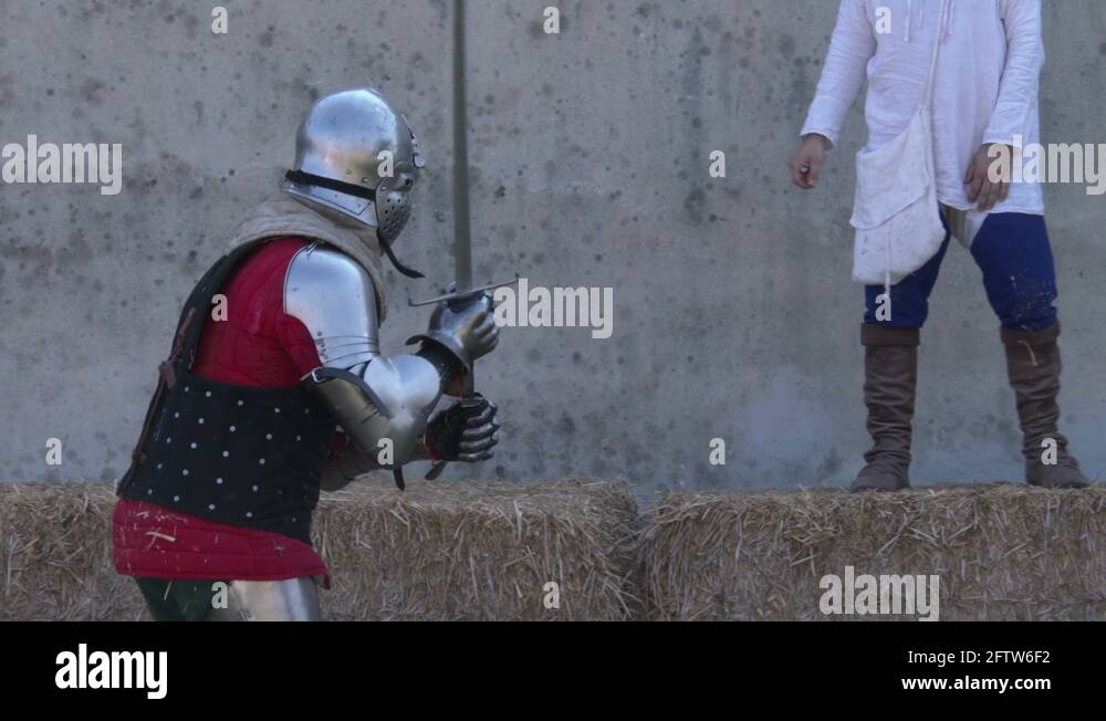 Medieval sword fighting medieval camp Stock Videos & Footage - HD and ...