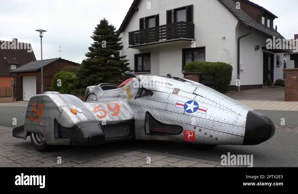 Pan: Racing motorcycle with sidecar, restored racing motorbike, sidecar ...