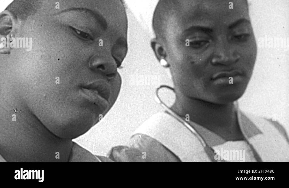 1960s African American Black Nurses Medical Students Vintage Film ...