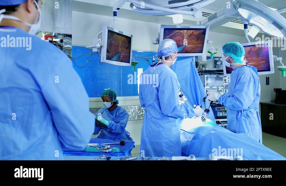 Surgical hospital medical Laparoscopy Operation carried out by ...