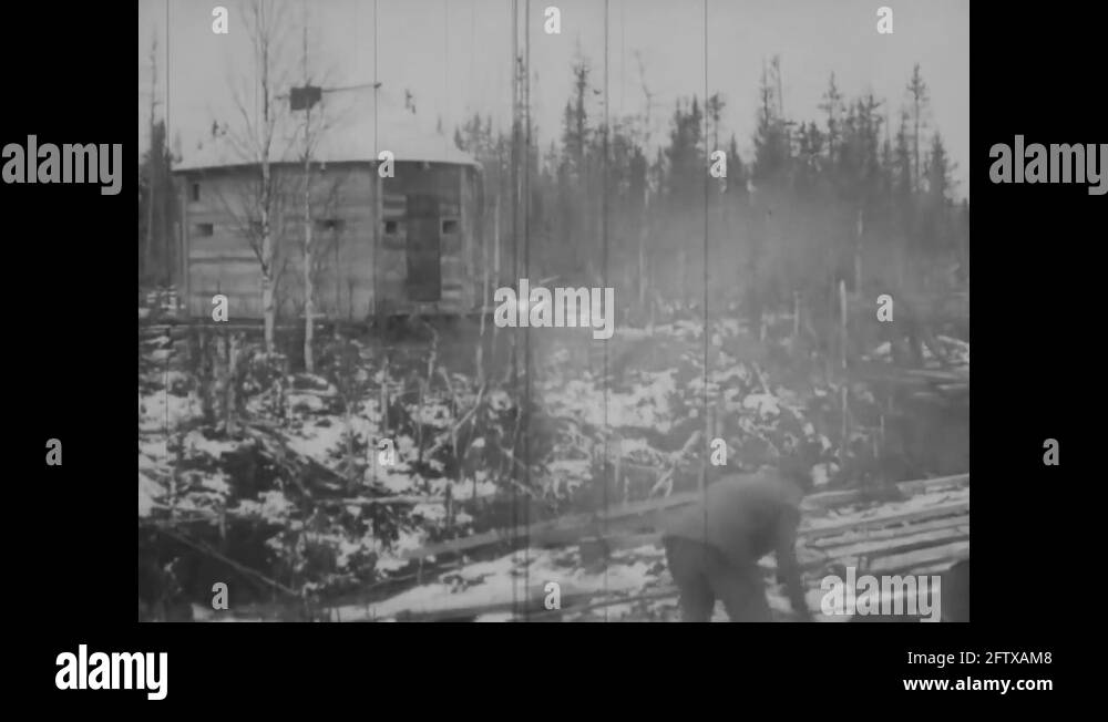 1918 – Machine gun defense blockhouse near Velogda railroad line in ...
