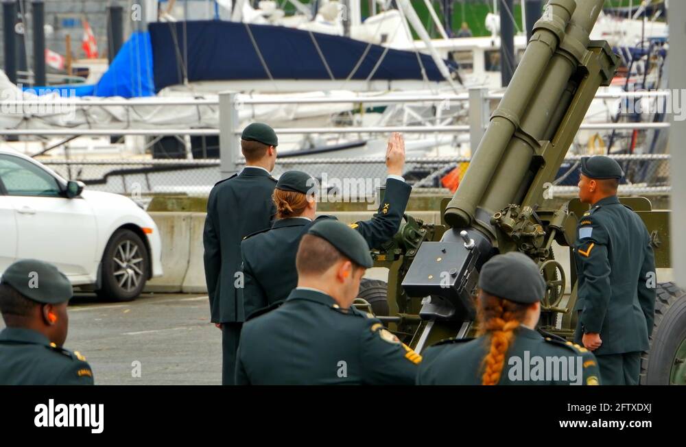 4K Unknown NATO Soliders, Military Gun Salute Ceremony, Gun Firing ...
