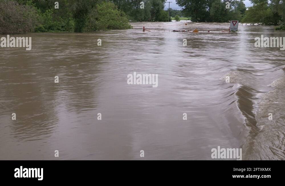 Flash Floods After Severe Thunderstorms And Heavy Rain In St Jacobs