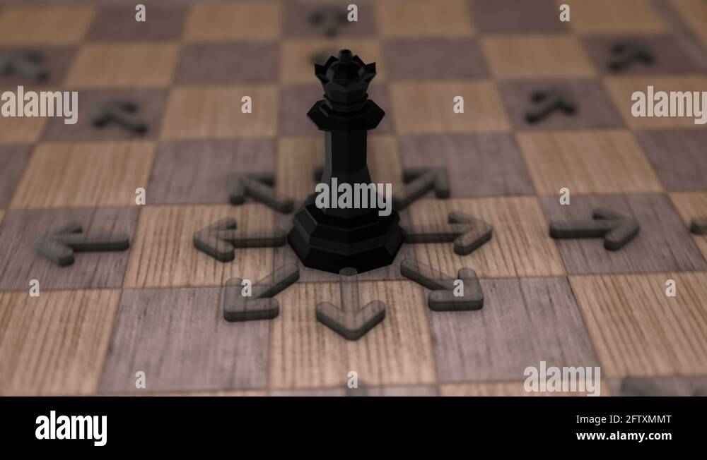 Chess movement - The Queen Stock Video Footage - Alamy