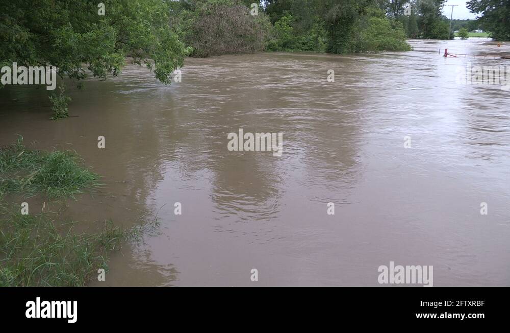 Flash Floods After Severe Thunderstorms And Heavy Rain In St Jacobs