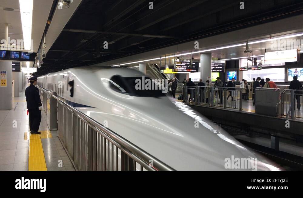 High speed train in the railway station of tokyo Stock Videos & Footage ...